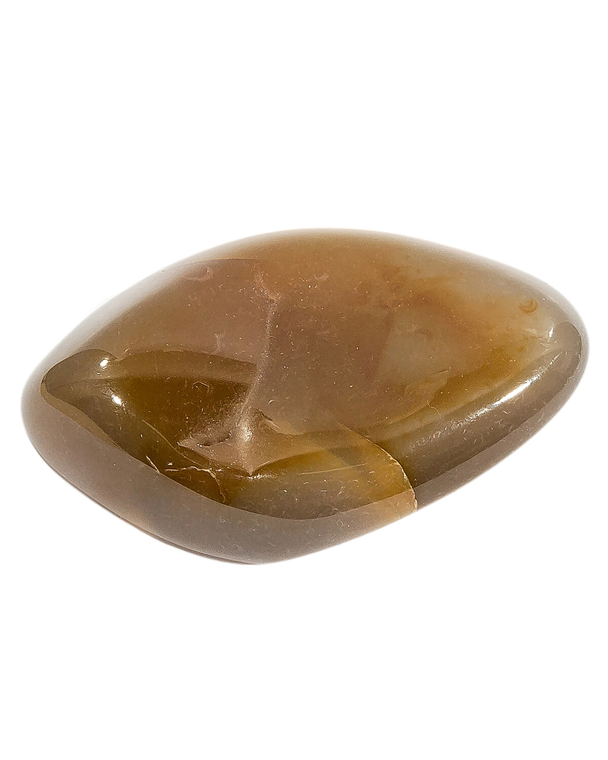 Агат полированный, размер 77х50х30 мм, вес 167 грамм