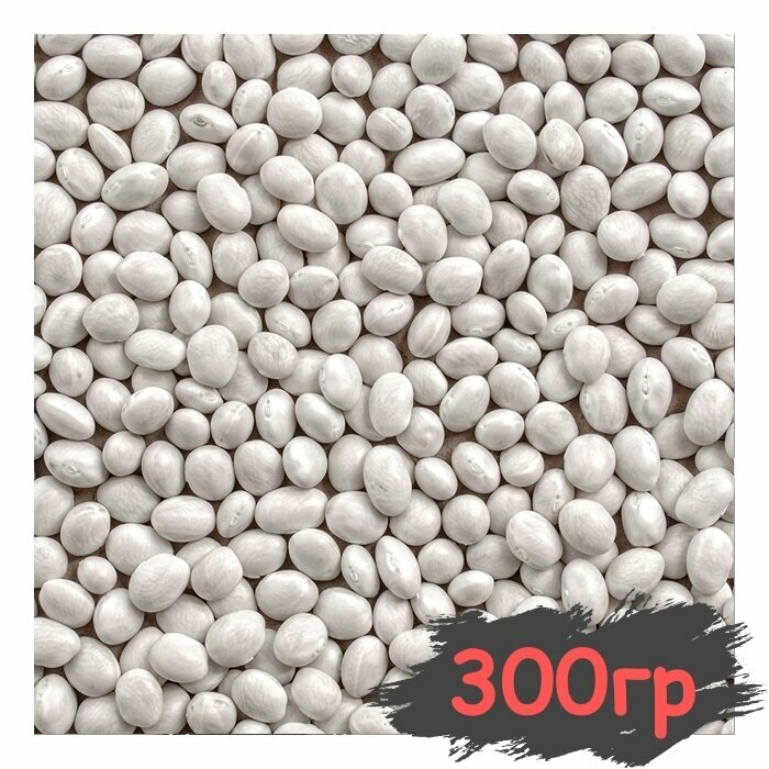 Фасоль Белая сахарная 300 гр, Фасоль белая, Фасоль очищенная натуральная, Вегетарианский продукт, Vegan