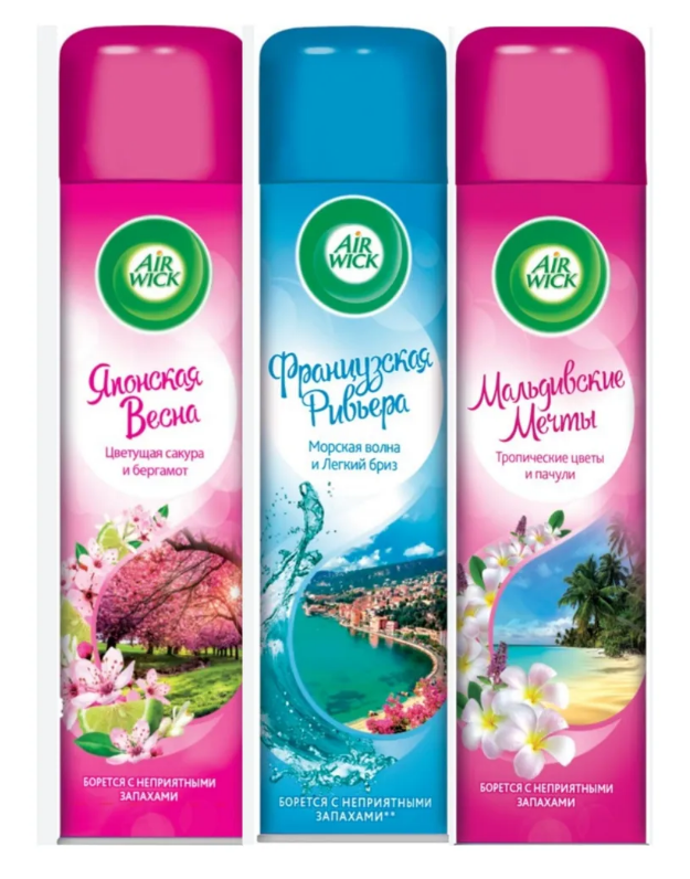 Освежитель воздуха (Микс 4) Air Wick 290 мл х 3 шт