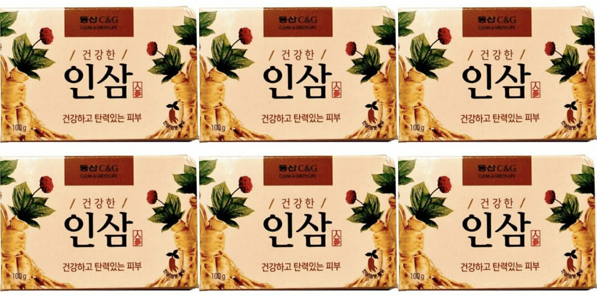 Clio Мыло туалетное Ginseng soap 100 г,6 шт
