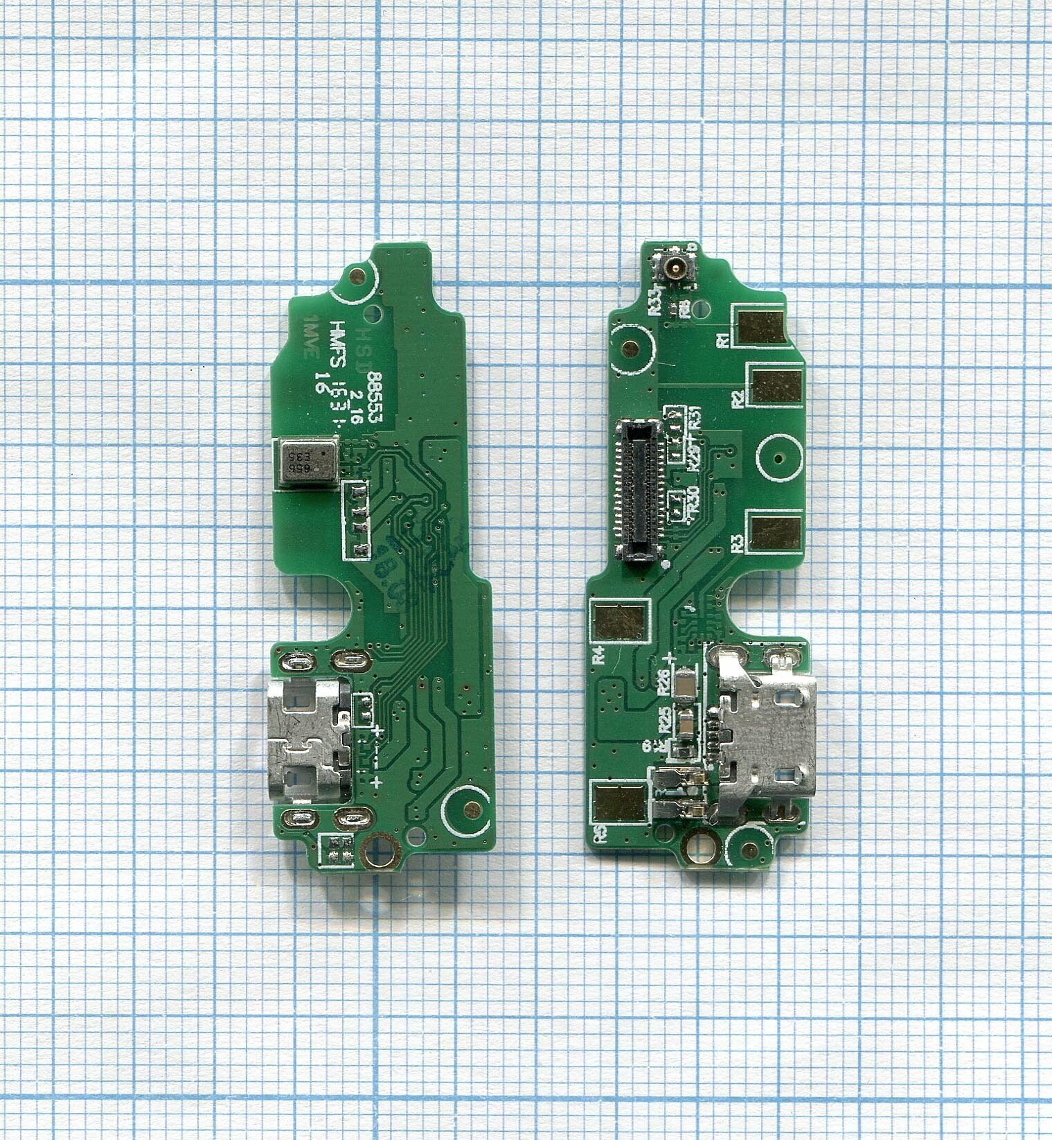 Шлейф разъема питания с микрофоном для Xiaomi Redmi 4 Pro