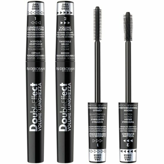 Тушь для ресниц Deborah Milano DEBORAH DOUBLE EFFECT черная, 8 мл