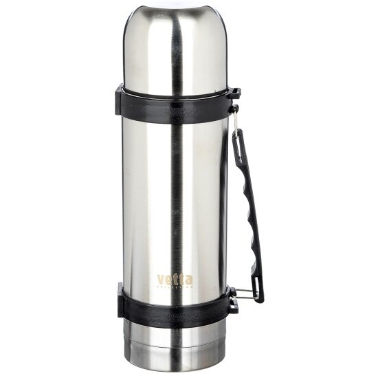 Термос Vetta металлический "Туристический" 1,20л серебристый (841-049)