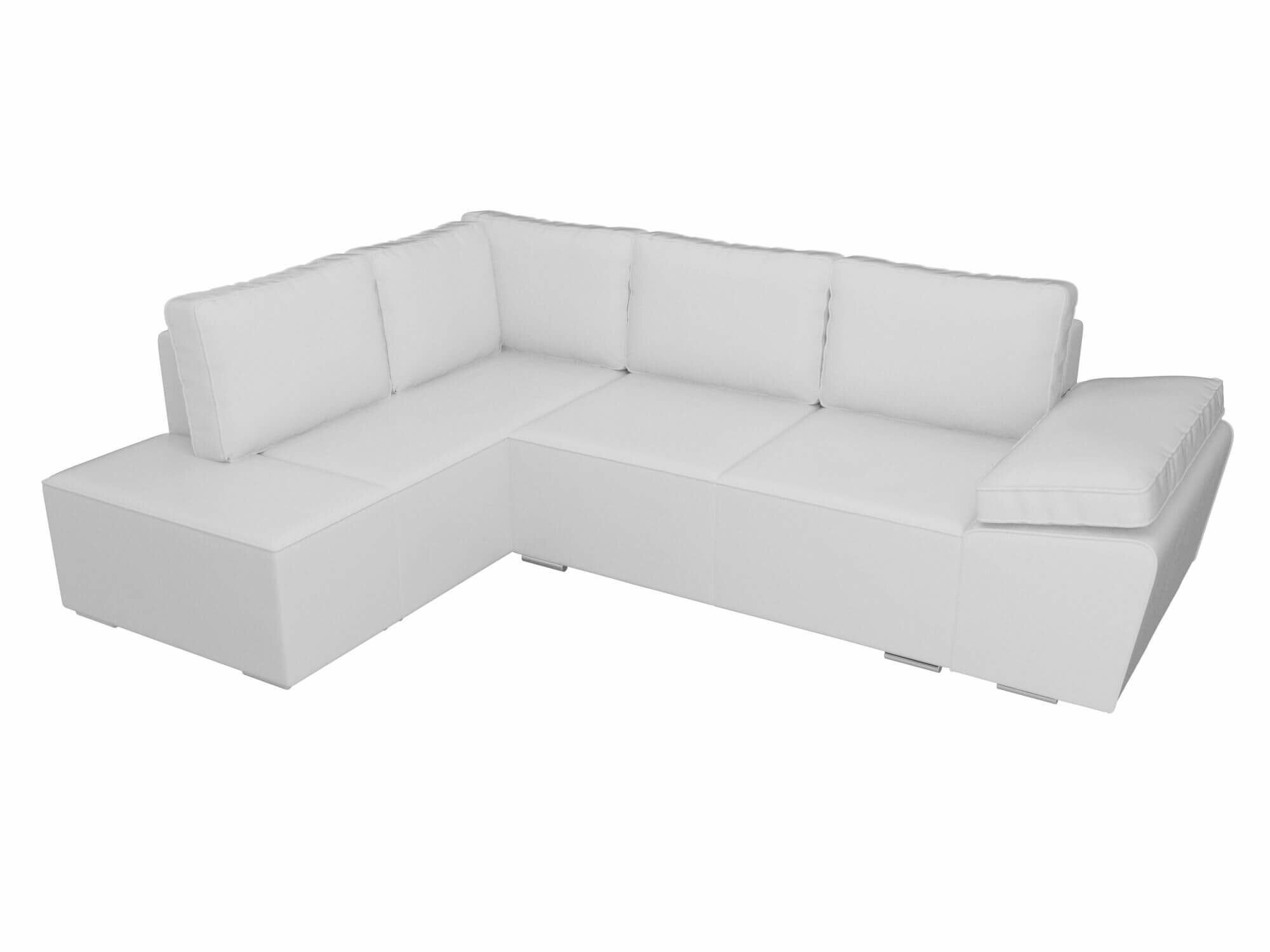 Artum Диван угловой Хавьер, Диван еврокнижка Хавьер эко кожа белый левый