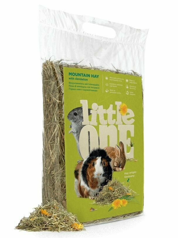 Сено для грызунов Литл Ван (Little One) Горное с одуванчиком 400г