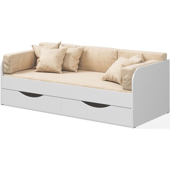 Подростковая кровать Seven Dreams Belden с ящиками, белый