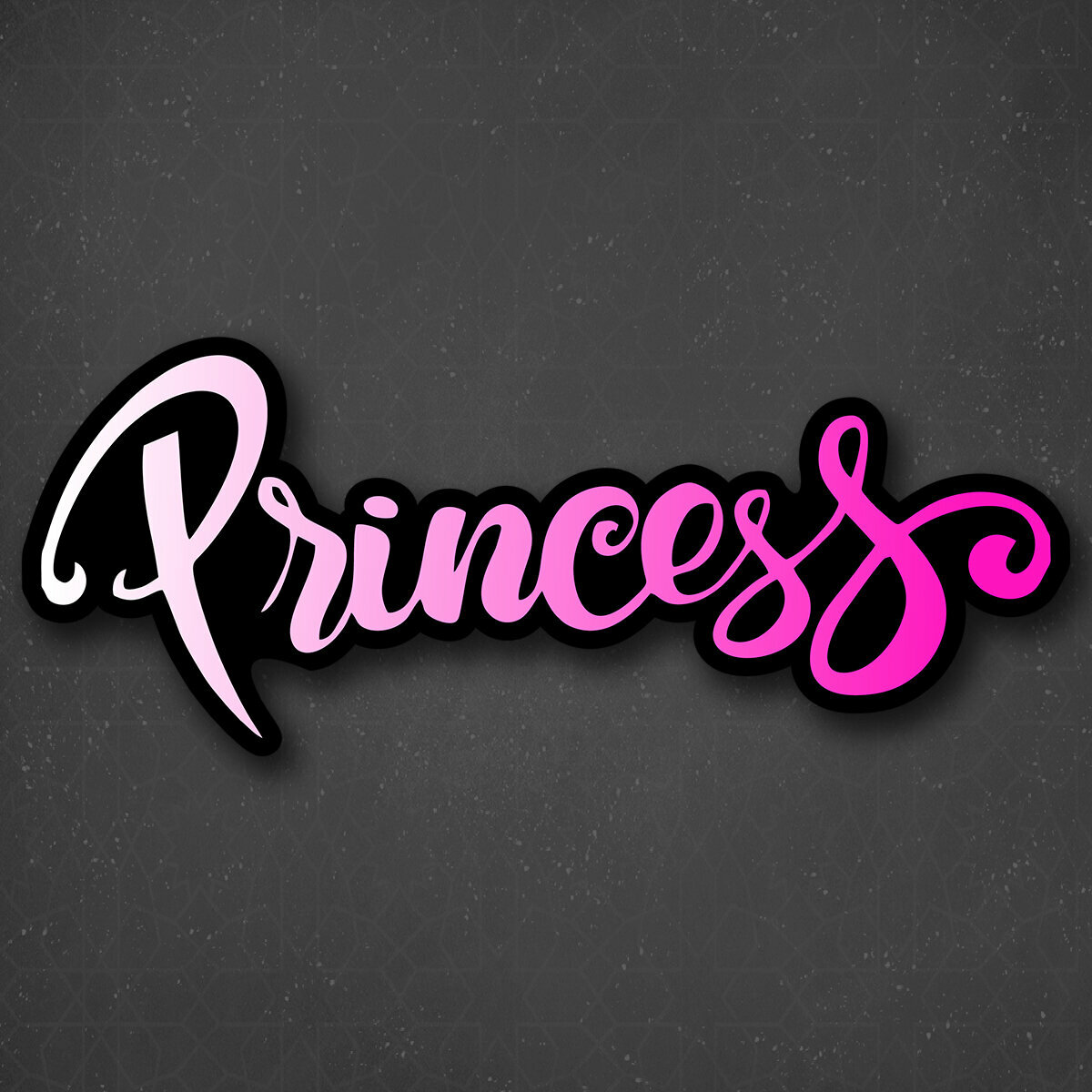Наклейка на авто "Princess - Принцесса" 24x9 см