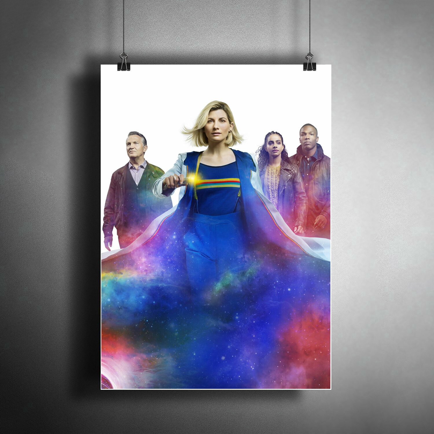 Постер плакат для интерьера "Сериал: Доктор Кто. Doctor Who. Актриса Джоди Уиттакер" / Декор дома, офиса, комнаты, квартиры A3 (297 x 420 мм)