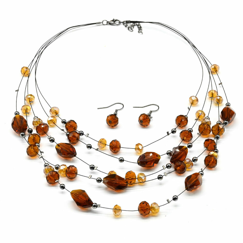 Колье, циркон