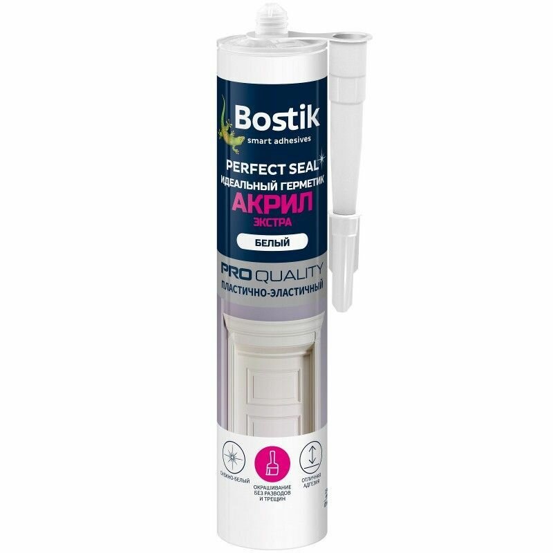 Акриловый герметик Bostik Perfect Seal Акрил Экстра, 280мл, окрашиваемый