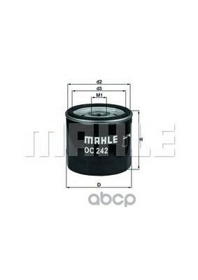 Фильтр масляный Mahle/Knecht арт. OC242