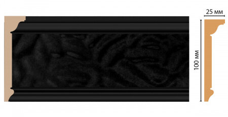 Плинтус Потолочный Decomaster D215-195 В100хШ25хД2400 мм / Декомастер.