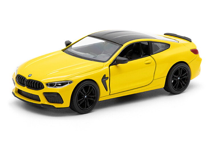 Модель BMW M8 Competition Coupe 1:38 (желтая)