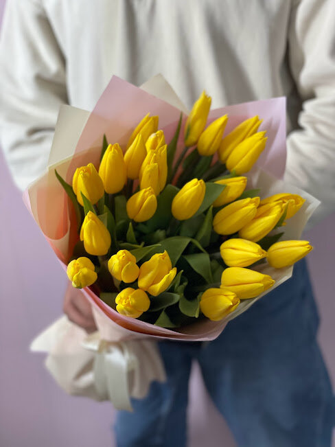 Тюльпаны желтые из 25шт.