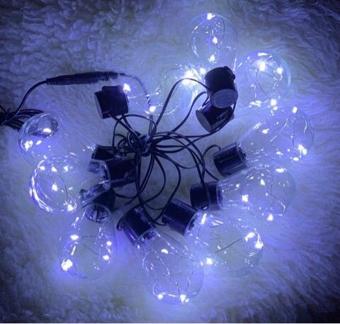 Декоративное освещение интерьерное Сияющие Лампочки 10 ламп, питание от сети 220В