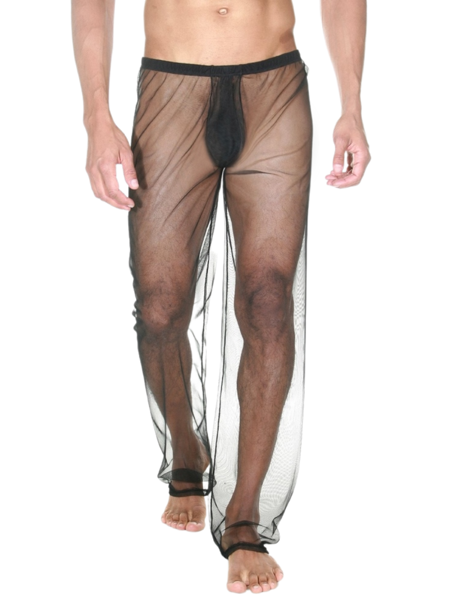 Мужские брюки черные прозрачные LaBlinque LB15287 L/XL (48-50)