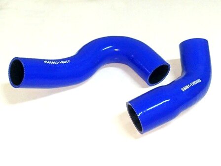 33081-1303000 Комплект патрубков радиатора дв. ММЗ силиконовый для ГАЗ 3309 (2шт)