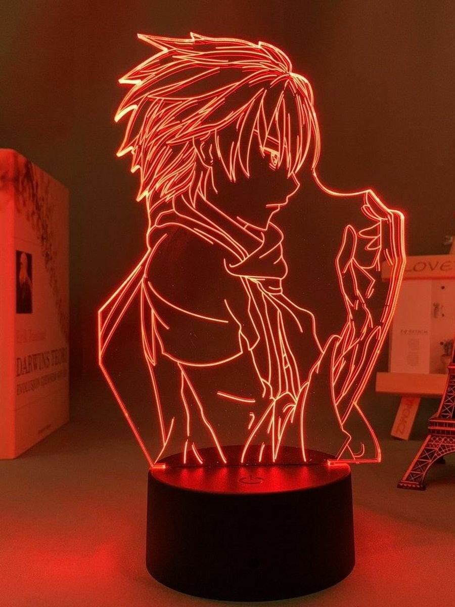 Ночник Аниме Корона Грешника - Anime Guilty crown. Подарок фанату аниме и манги — декор в комнату с любимыми персонажами, в стиле отаку и японской анимации.