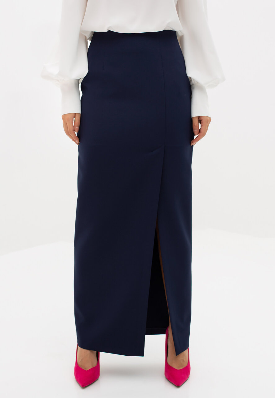 Юбка Юбка-карандаш со шлицей по ноге, длина макси