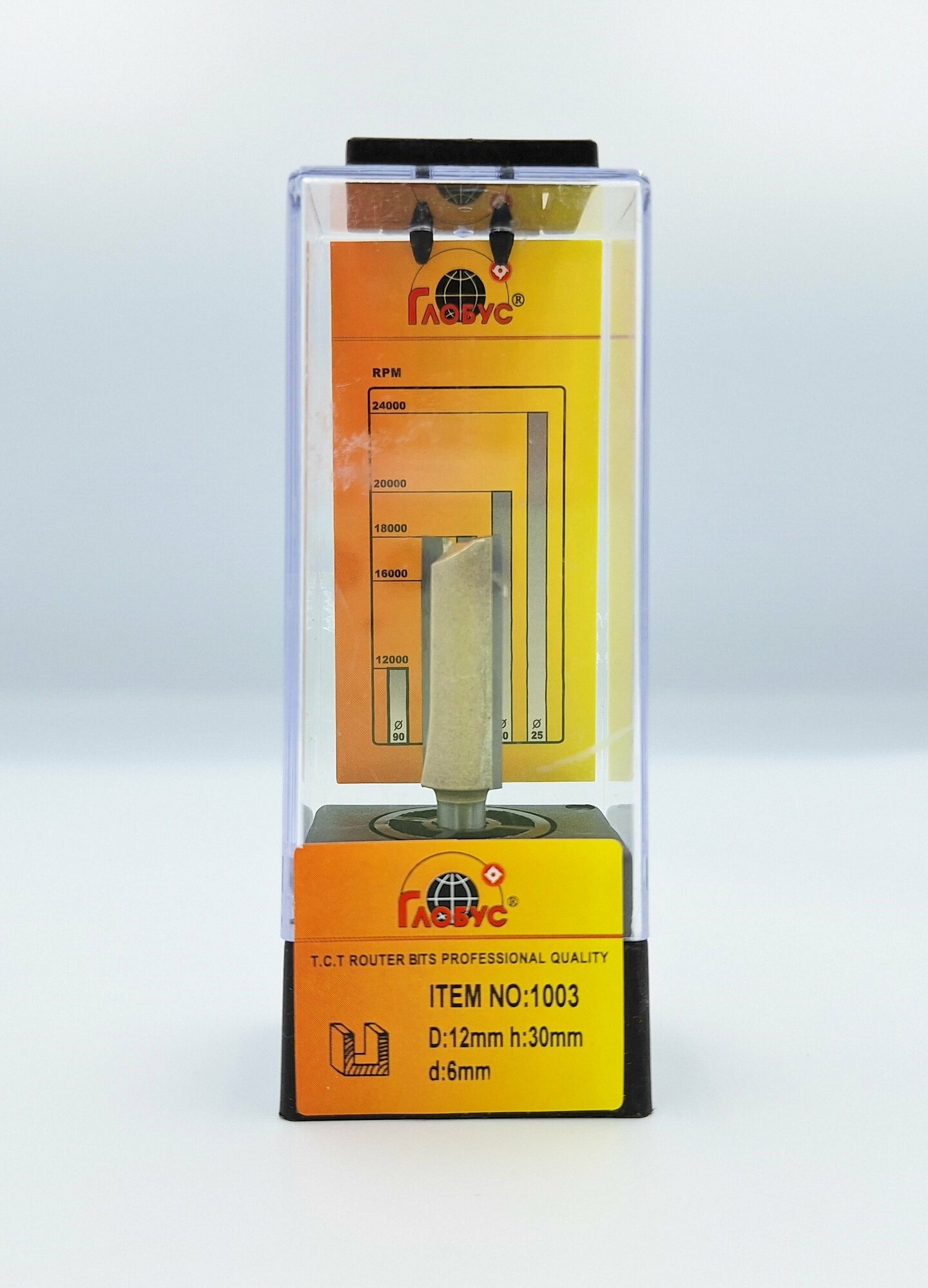 Фреза Globus 1003 D 12x30, хвостовик 6мм