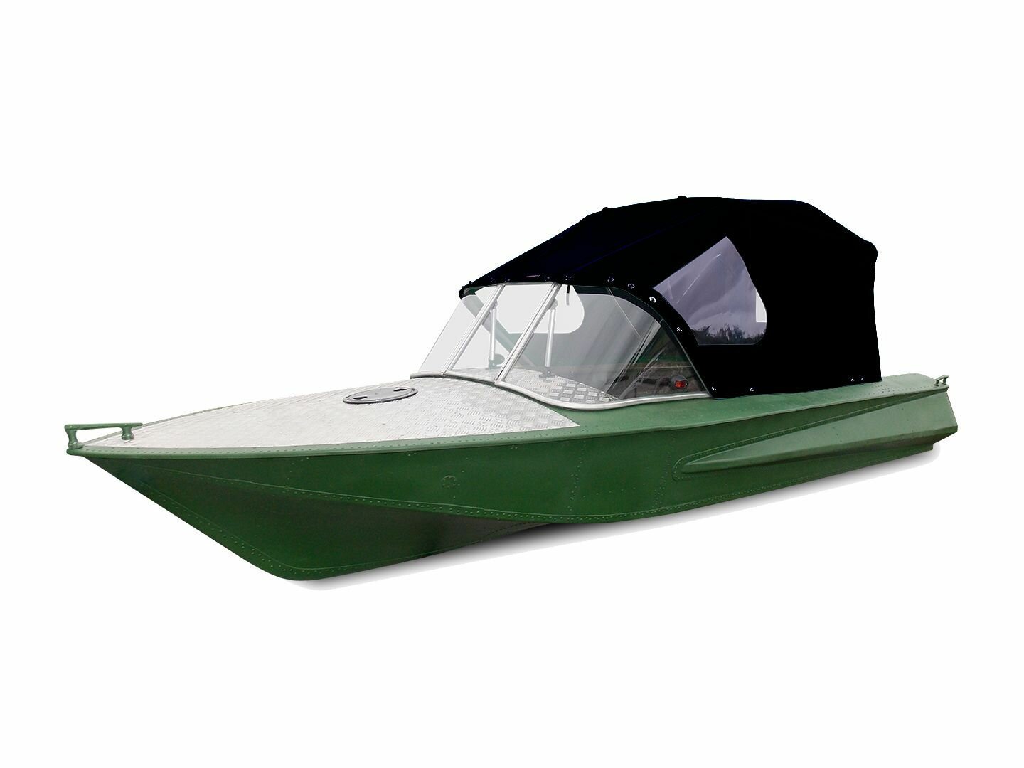 Обь-1. Стекло с калиткой, тент, дуги, крепления. Комплект