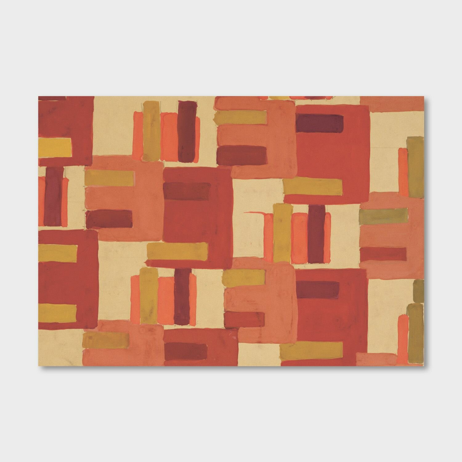 Постер для интерьера Postermarkt, Красные Линии, 70х100 см