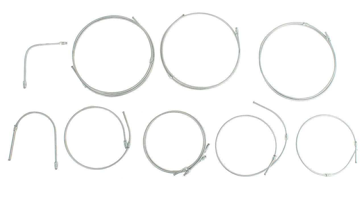 Трубка тормозная ГАЗ-3302 комплект 10шт. (сталь) ижавтоторм