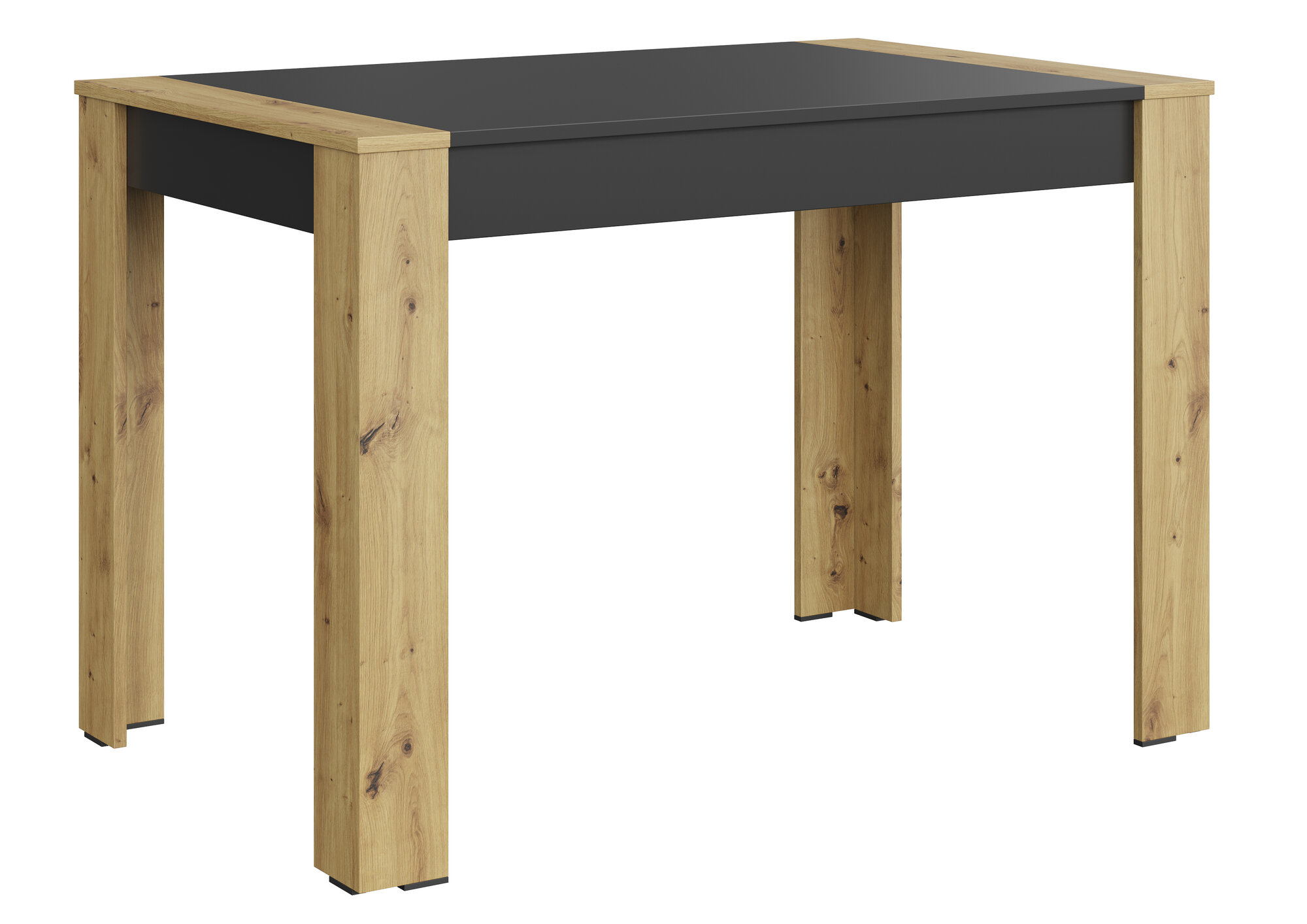 Вега (VEGA) стол обеденный 110,4 х 75 х 70,4 см, ЛДСП Дуб Артизан/Чёрный