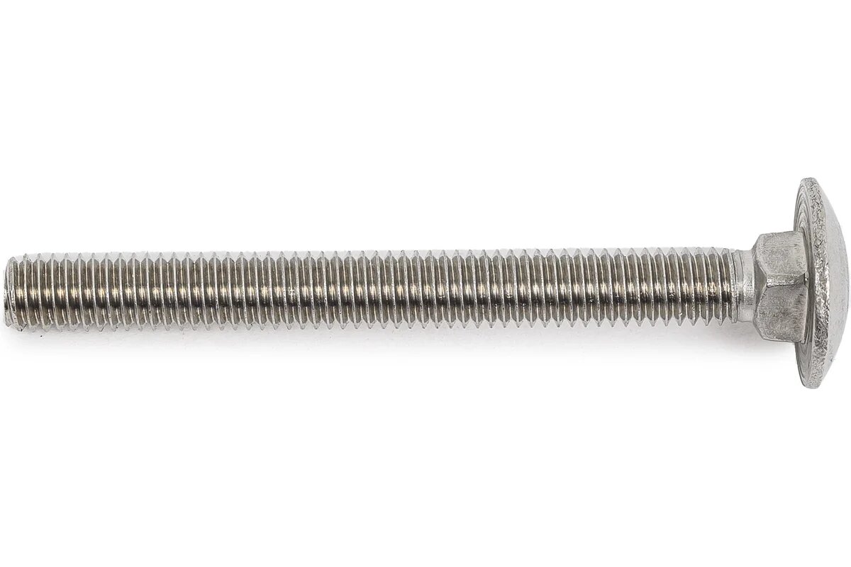 DINFIX Болт с полукруг. гол. и квадрат. подголов. полн. рез. DIN 603 А2 M 6x60 (10 шт) 00-0004067