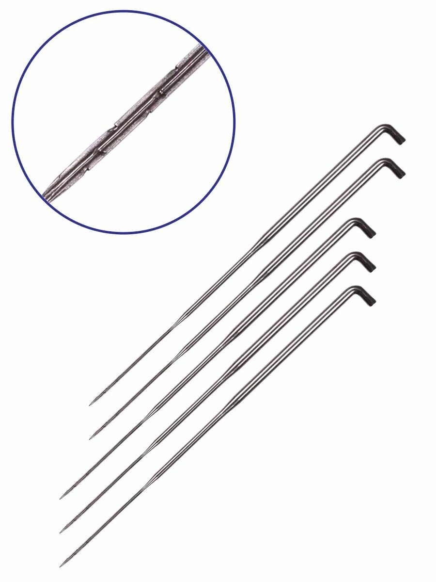 Иглы запасные для валяния (фелтинга) №38 средние четырехлучевая звезда 5 шт.