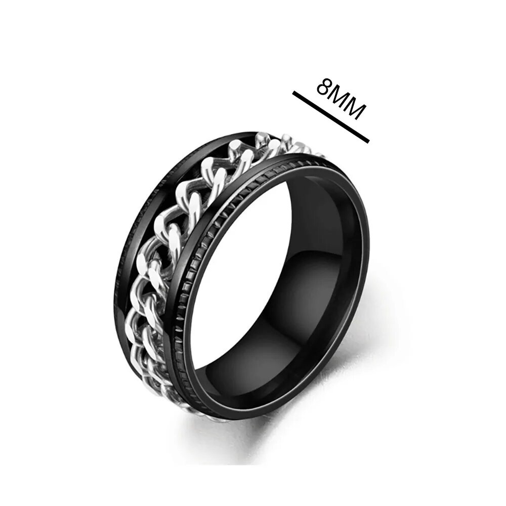 Кольцо тревоги Figet Spinner Rings R00952 Черный, R00988, 11