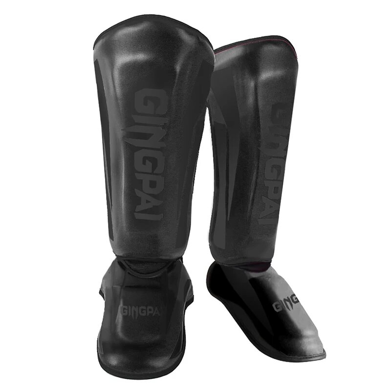 Gingpai Sport Боксерские щитки для голени M/L Черный, S, black