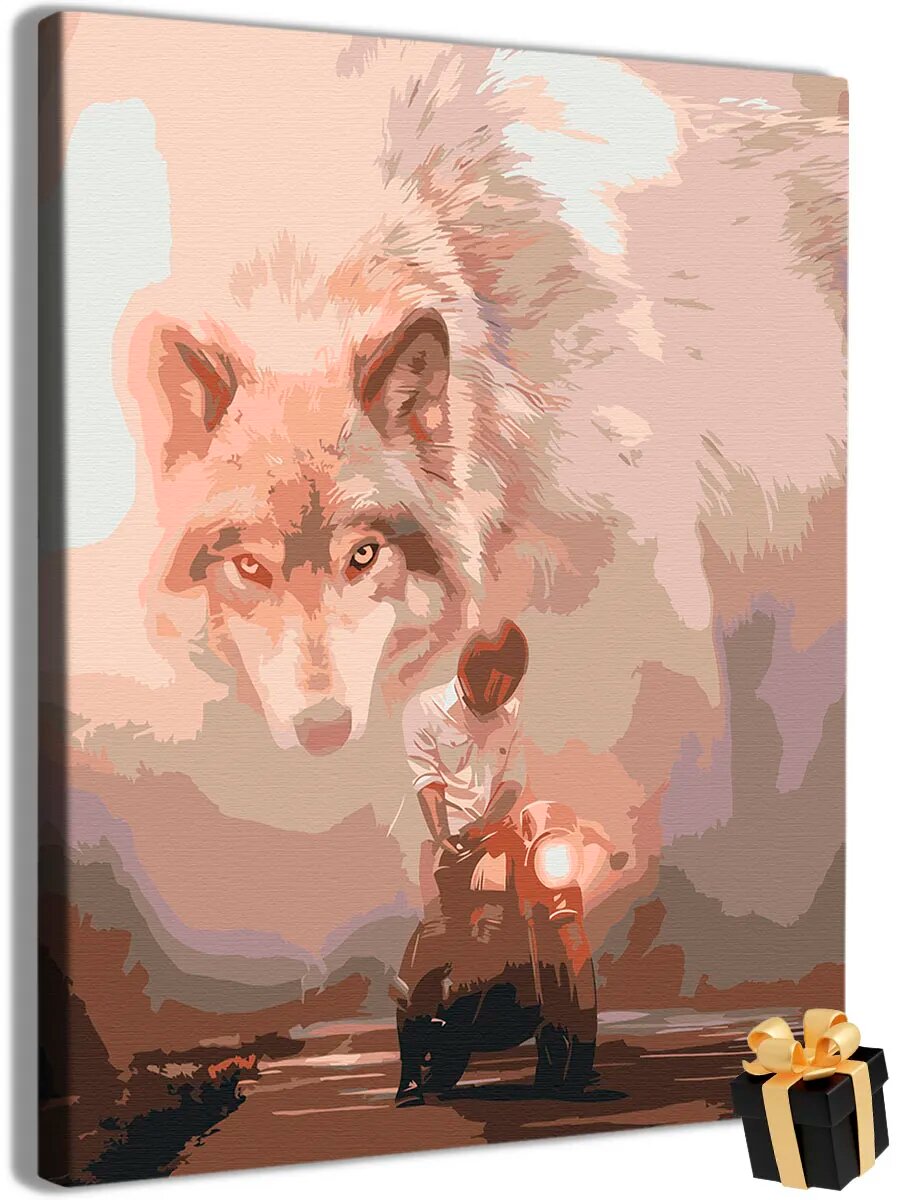 Картины по номерам Волк