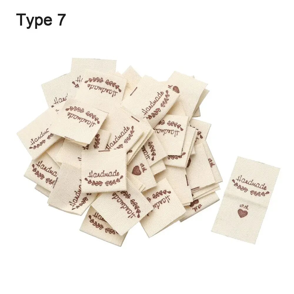 Мультяшные тканевые этикетки для одежды, 50 шт. Type 7