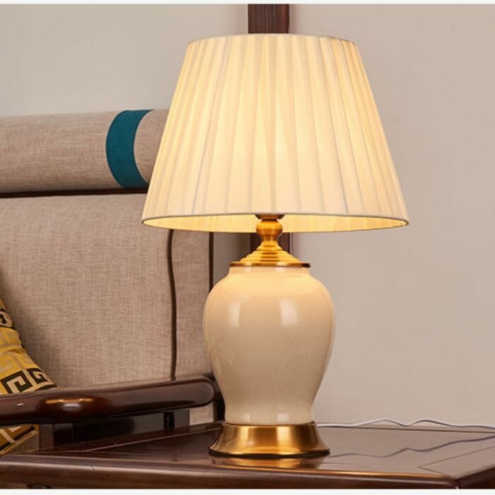 Нордическая керамическая светодиодная лампа, для гостиной, для дизайнерской спальни, для спальни, для украшения дома, антикварные лампы, настольный светильник