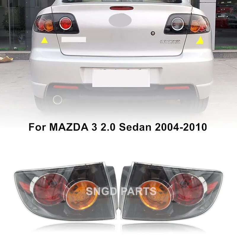 Задний фонарь для MAZDA 3 Sedan 2004-2010, задний бампер, задний тормозной Стоп-сигнал, задний фонарь без лампы слева и справа Left (1PCS)