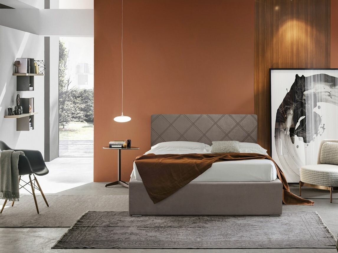 Кровать с подъемным механизмом "Веда 1", 140х200 см (Velutto 06)