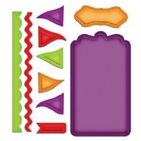 Набор ножей для вырубки Spellbinders Shapeabilities "Теги и флаги"