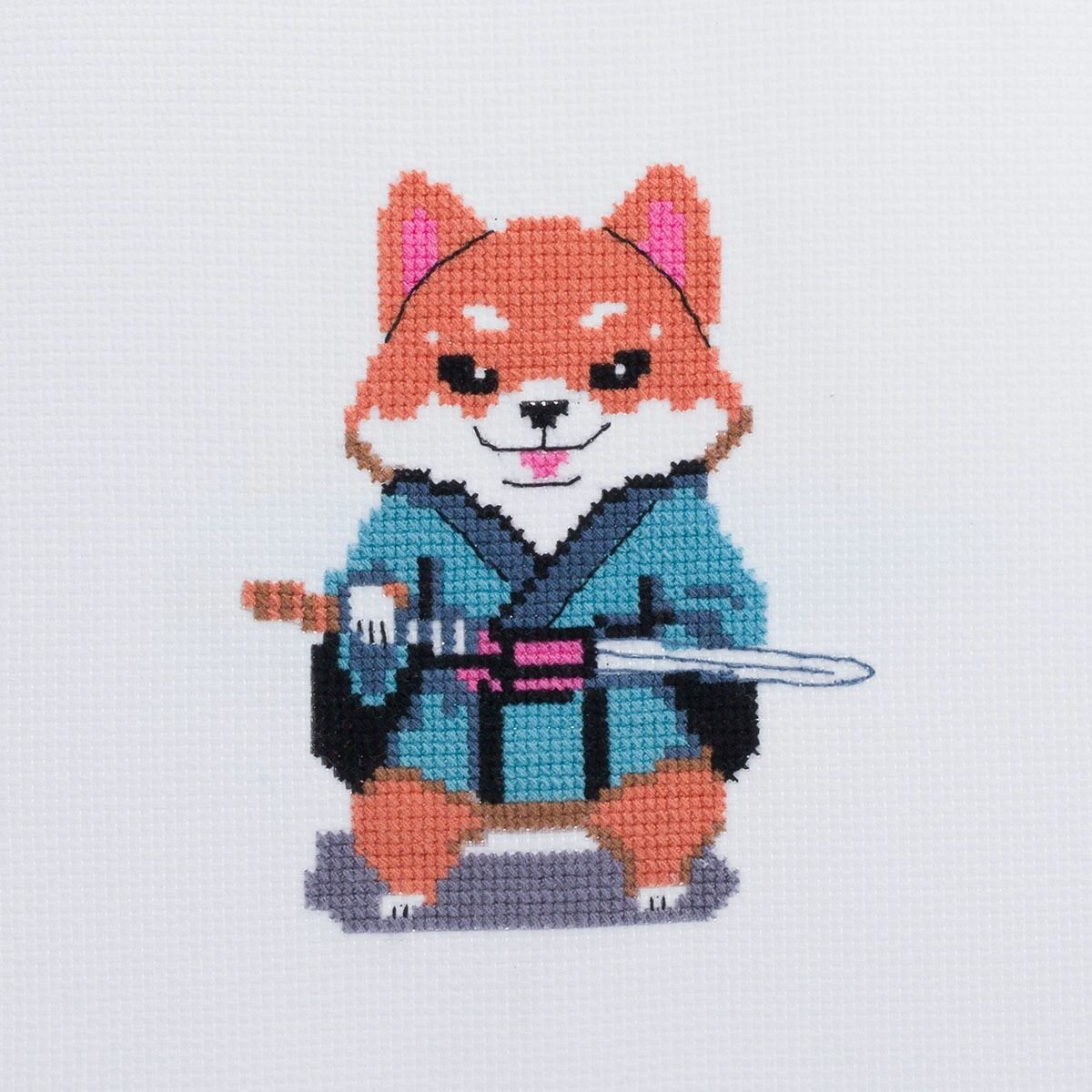 276 Набор для вышивания Hobby & Pro Kids 'Самурай' 19*18см