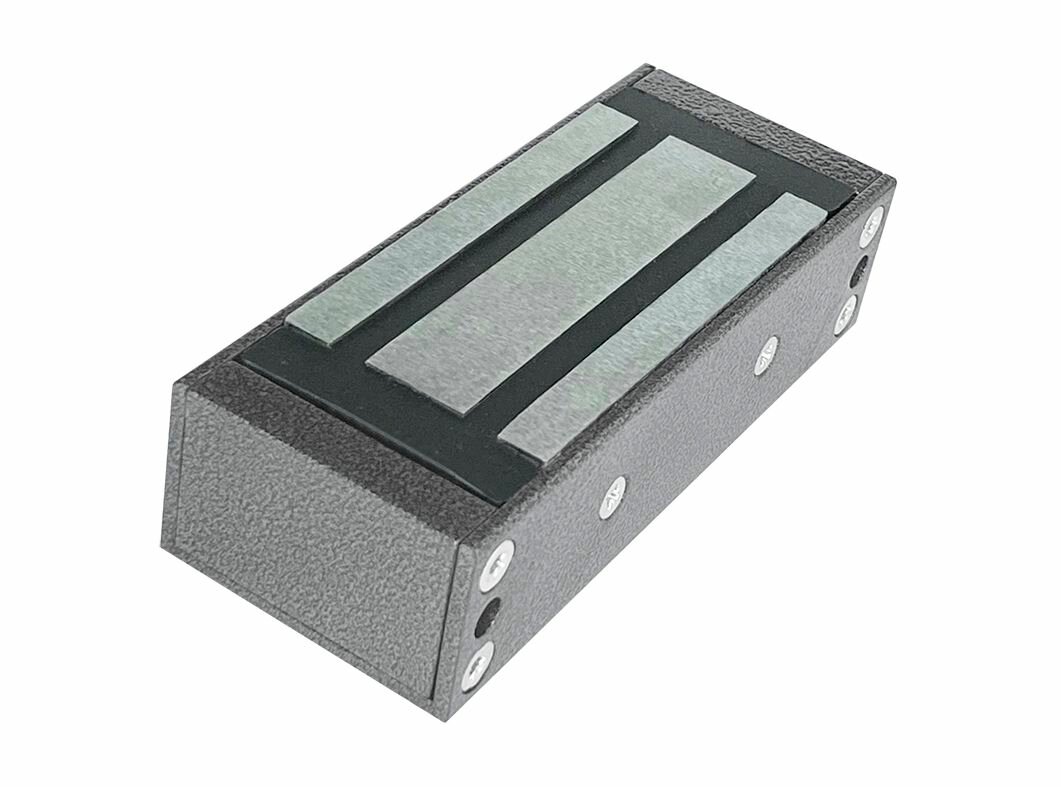 TS-ML300-RU1(Серебряный антик) (с уголком) Электромагнитный замок, 12В сила удержания 300кг 140*55*3