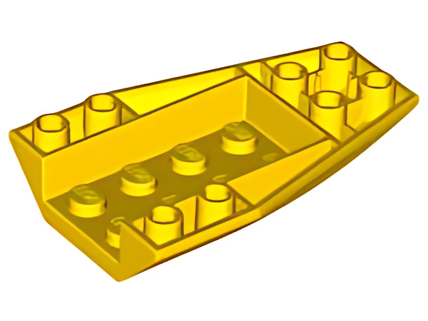 Деталь LEGO Клин Lego Wedge 6 x 4 Triple Inverted Curved 43713 Yellow U
