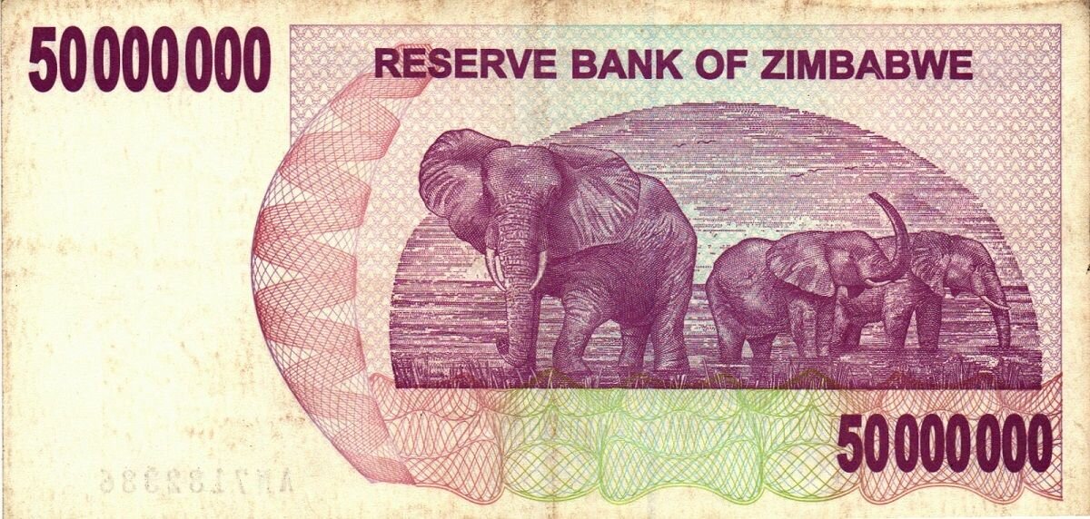 50000000 долларов Зимбабве 2008 год 6278085