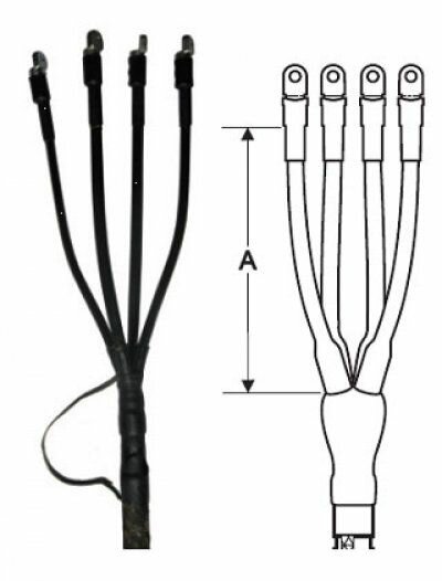 Муфта концевая термоусаживаемая 4ПКВНТпН-1-25/50