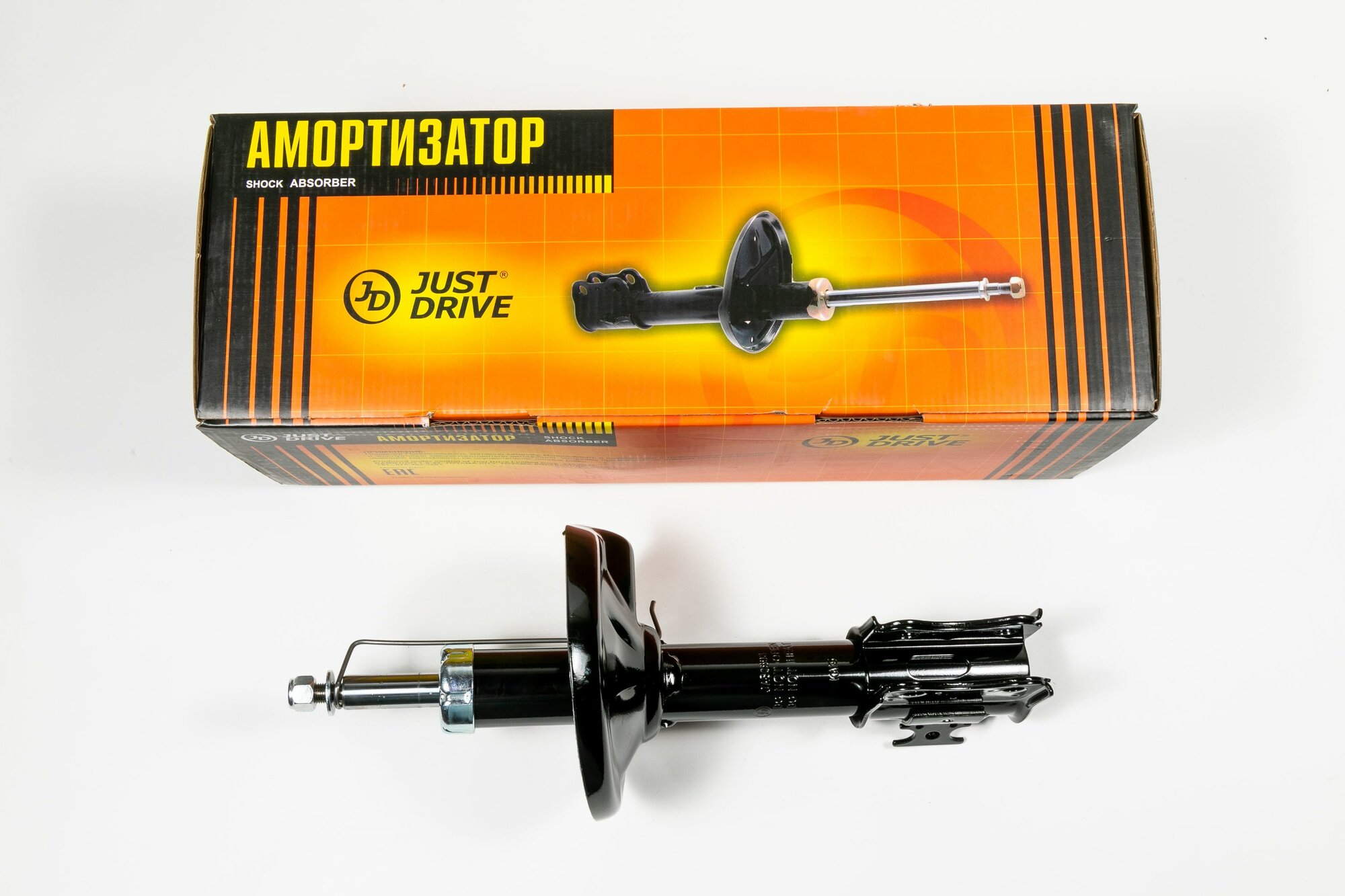 JUST DRIVE Амортизатор газомасляный передний левый для SUZUKI Liana (ER, RH) 2WD, 4WD 01-, Aerio 01- ;