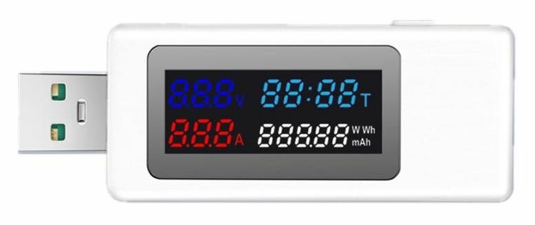 KWS-V30 Портативный "6 в одном" USB тестер с LED дисплеем
