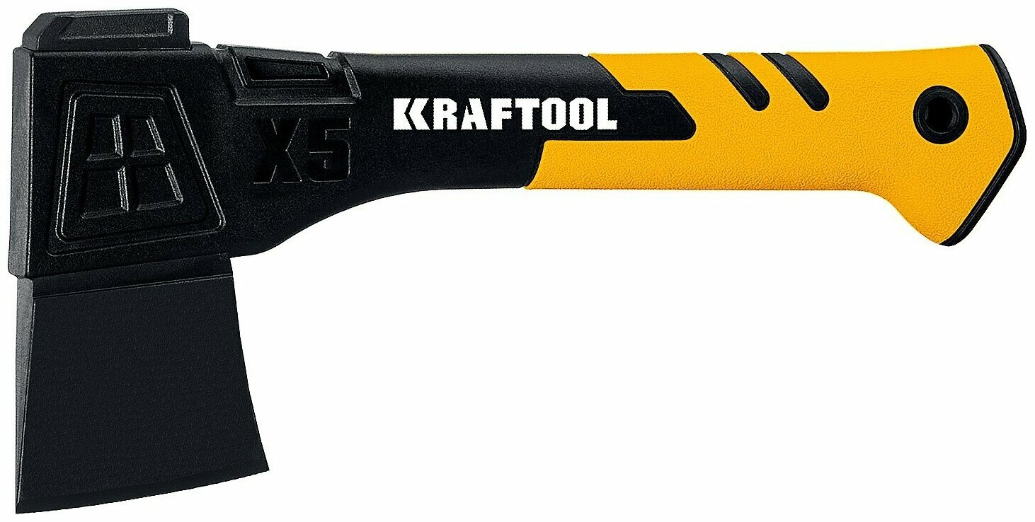 KRAFTOOL X5, 440/620 г, в чехле, 230 мм, универсальный топор (20660-05)