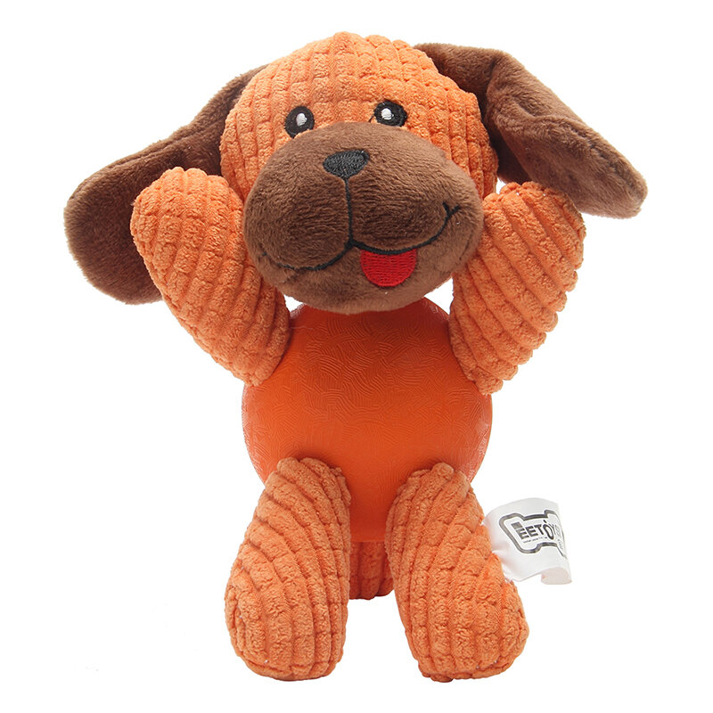 EETOYS Plush Dog Toy, Durable Chew Toy with Sound, Interactive, for Puppies, Companion, Boredom Relief, Anti-Destructive, Pet Supplies