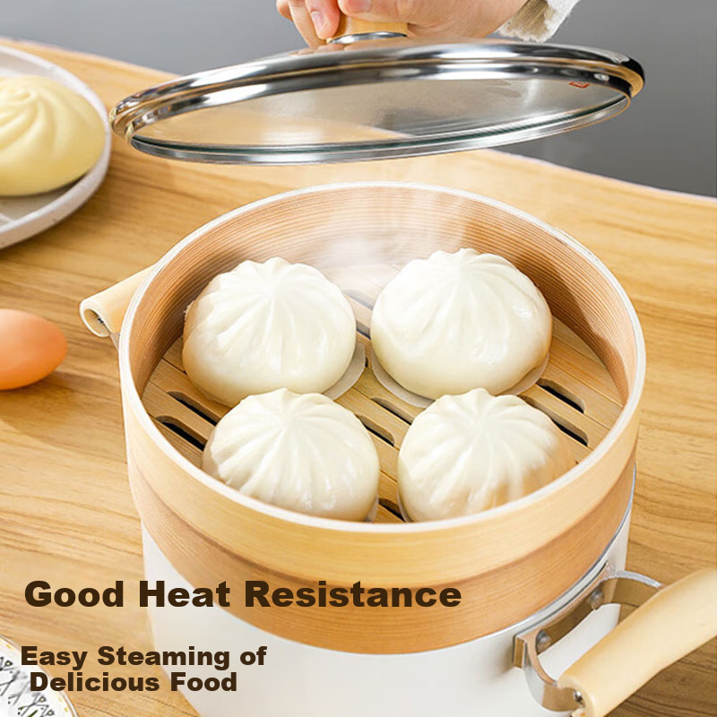 MARYYA Disposable Steaming Paper for Buns, Bread, and Steamed Buns, Non-Stick Household Steamer Liners 10cm 75 Sheets x 3 Bags