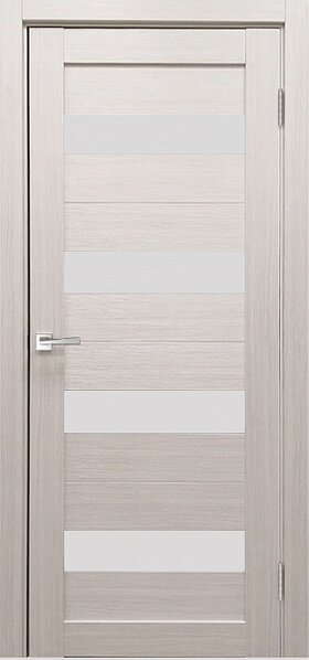 Межкомнатная Дверь Verda Х-8 Лиственница Белая со Стеклом Сатинат Белый 2000х800мм (Полотно 1шт) / Верда.