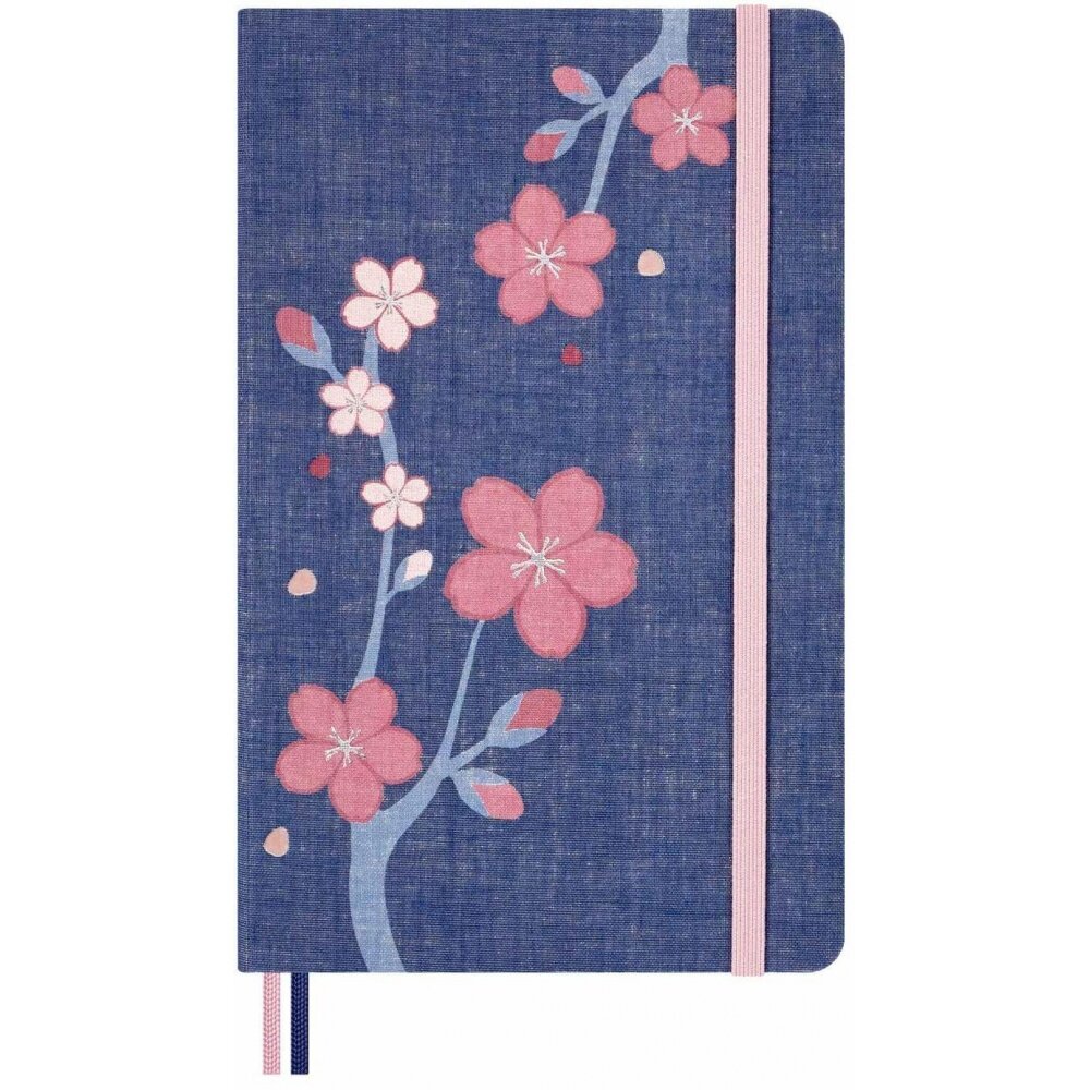 Moleskine LESU08QP062BOX Блокнот moleskine limited edition sakura, 130х210 мм, текстиль, 176 стр, нелинованный подар. кор. синий 2025